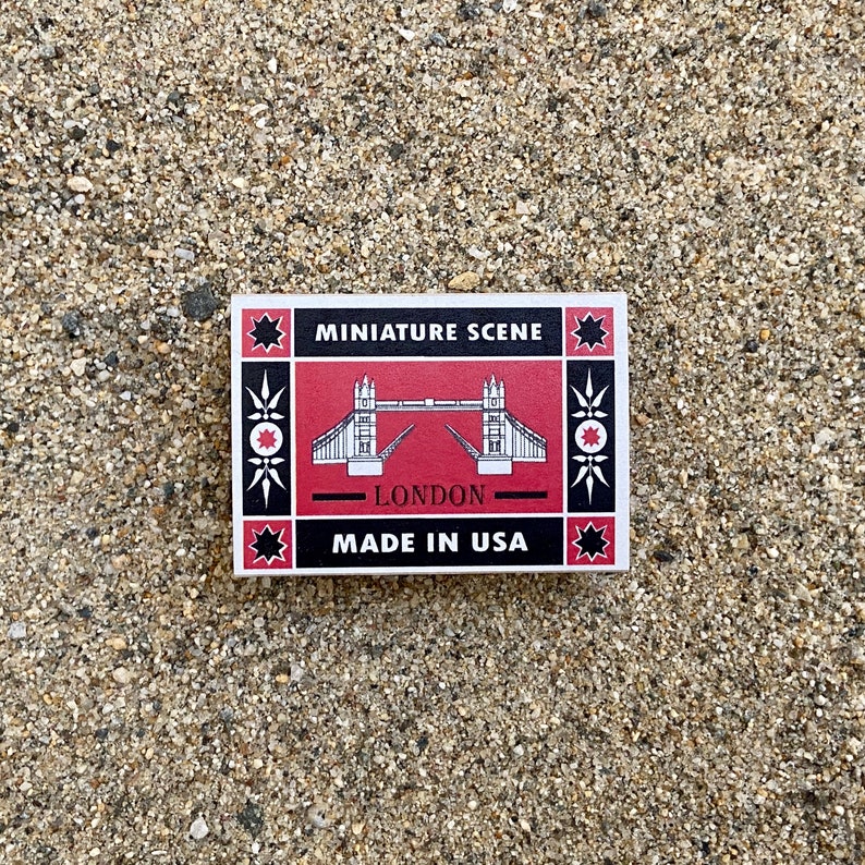 London Miniature Matchbox Scene - Etsy
