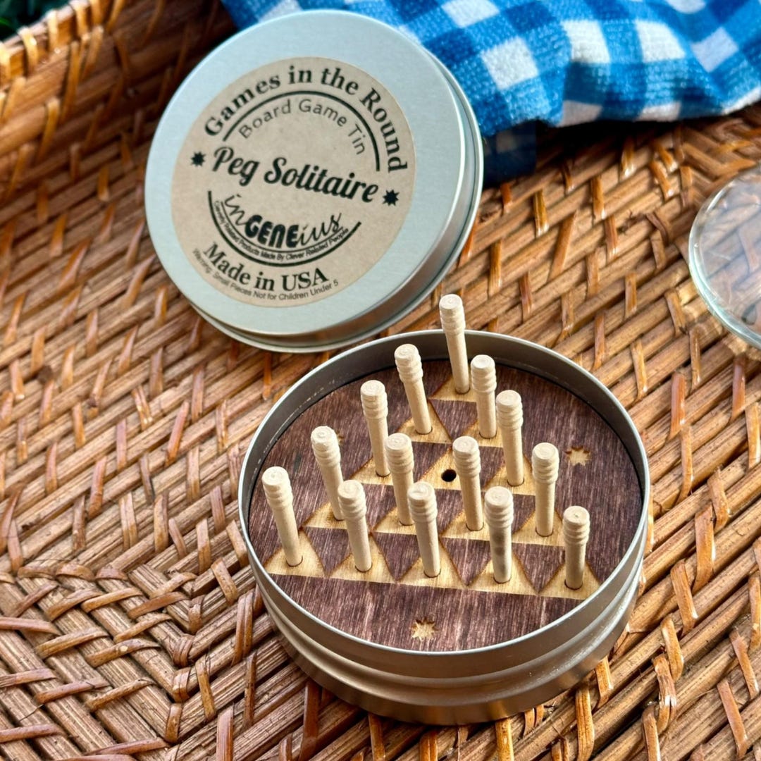 Games in the Round - Peg Solitaire - Etsy
