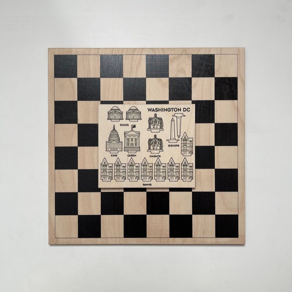 City Vs. City Chess Set Washington D.C. | Etsy