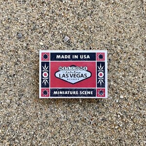 Las Vegas - Miniature Matchbox Scene - Etsy