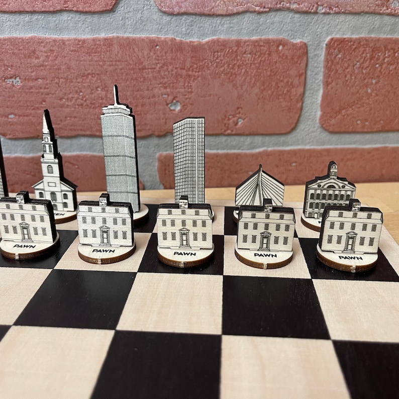 City Vs. City Chess Set Boston, MA - Etsy