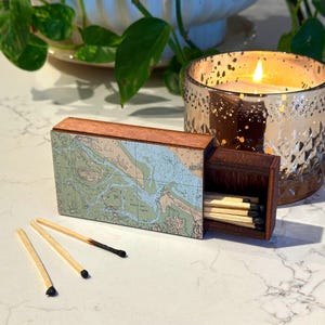 Wooden Keepsake Matchbox With Matches - Custom - Etsy