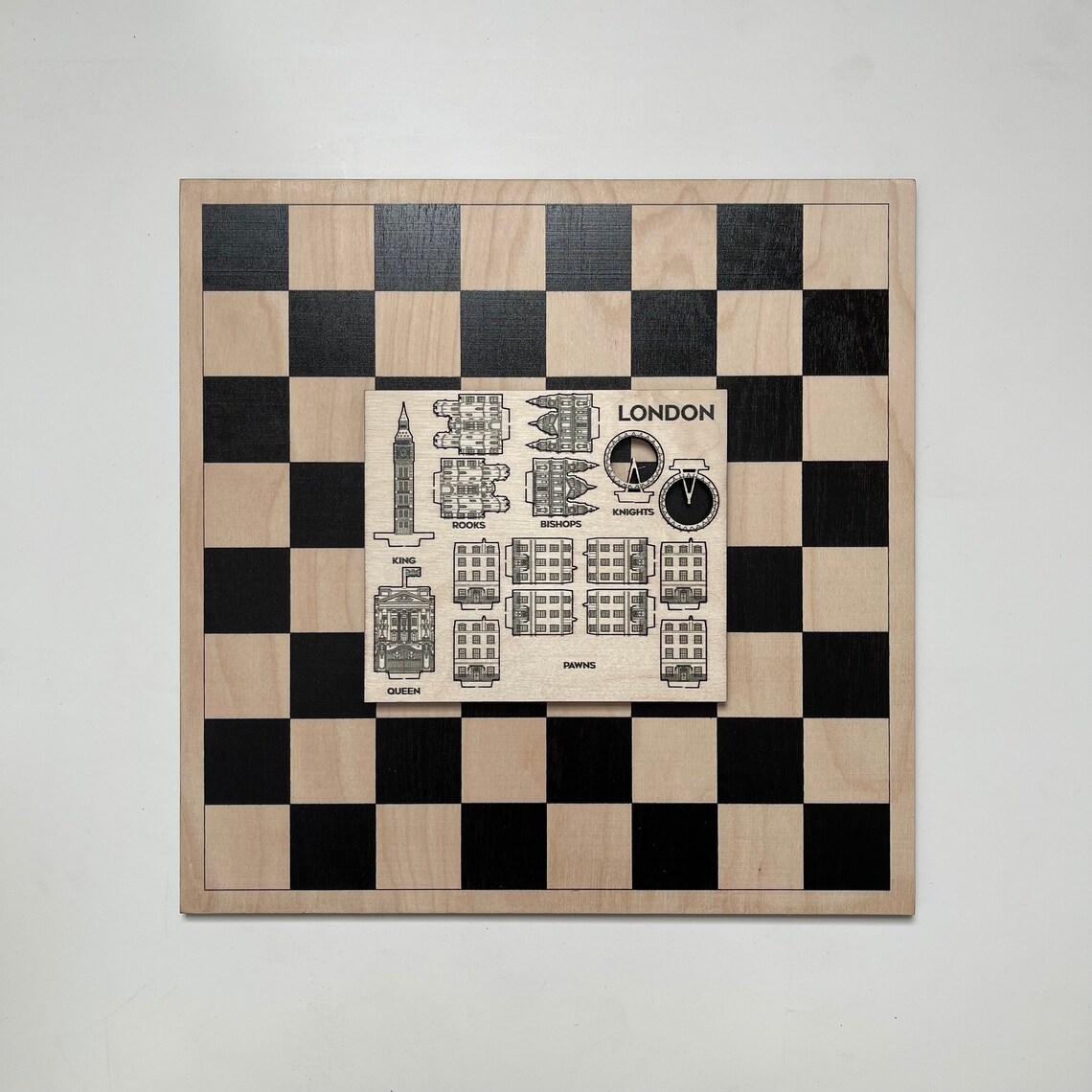 City Vs. City Chess Set London UK | Etsy