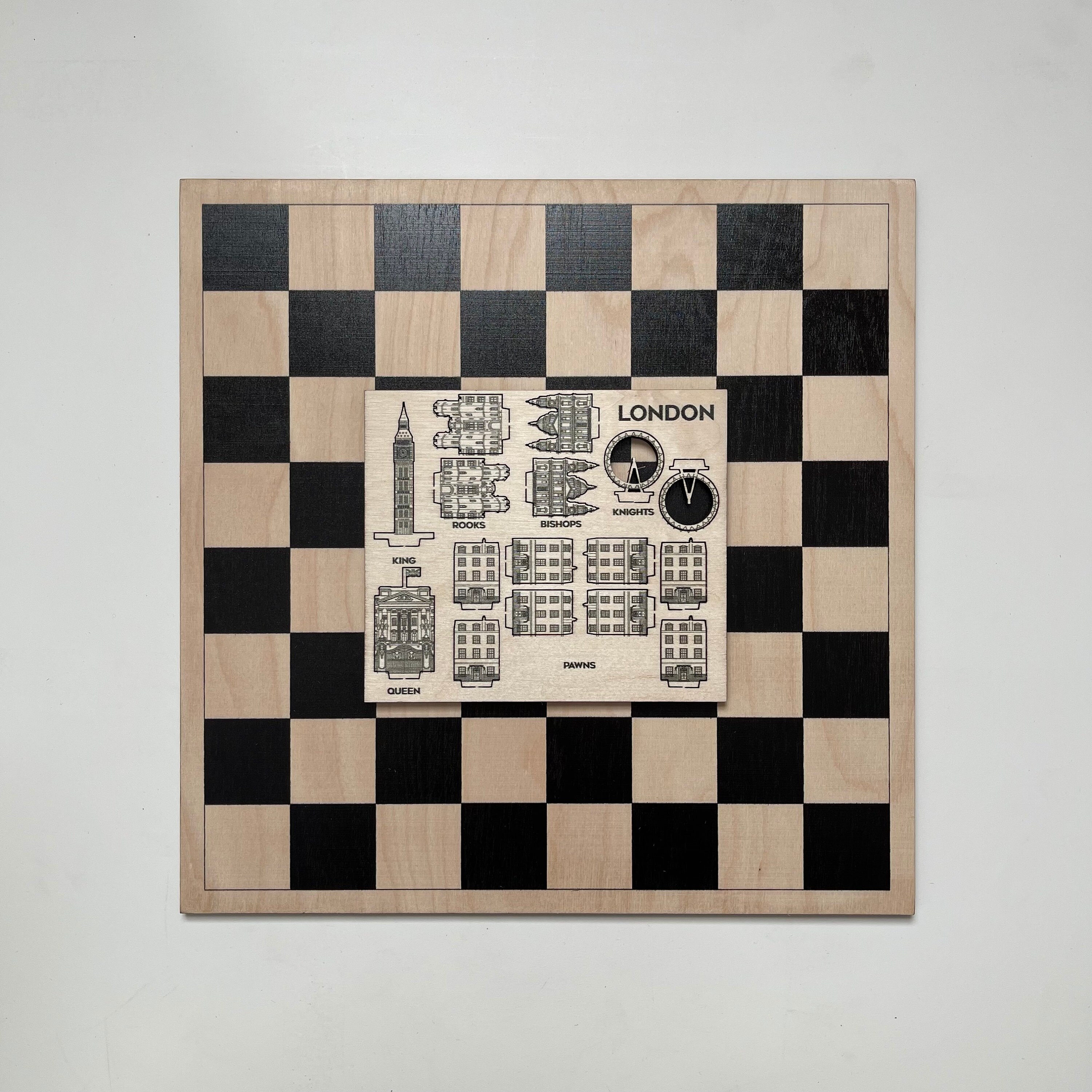 City Vs. City Chess Set London, UK - Etsy