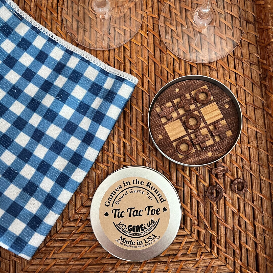 Games in the Round Tic Tac Toe - Etsy