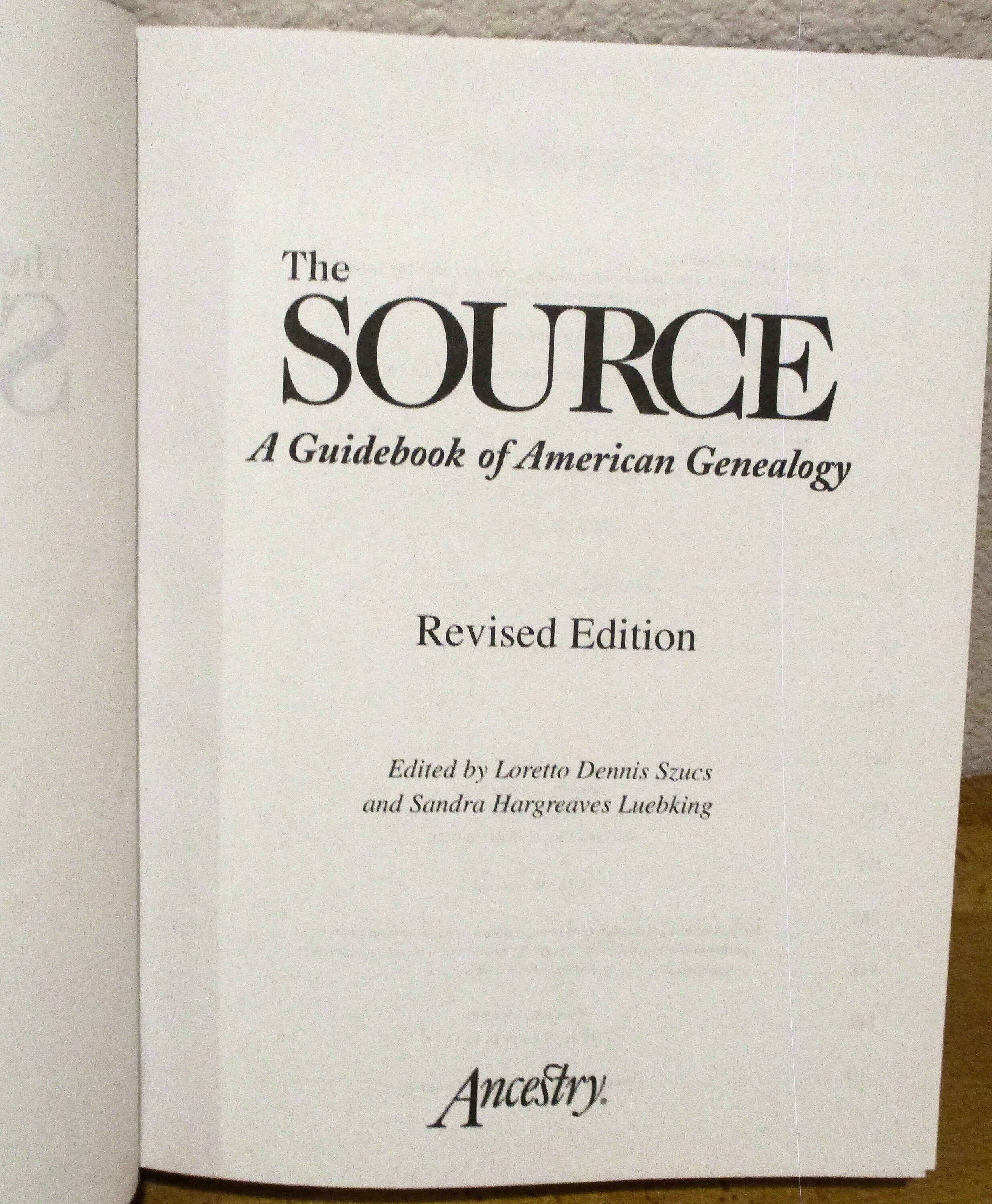 The SOURCE A Guidebook of American Genealogy - Etsy