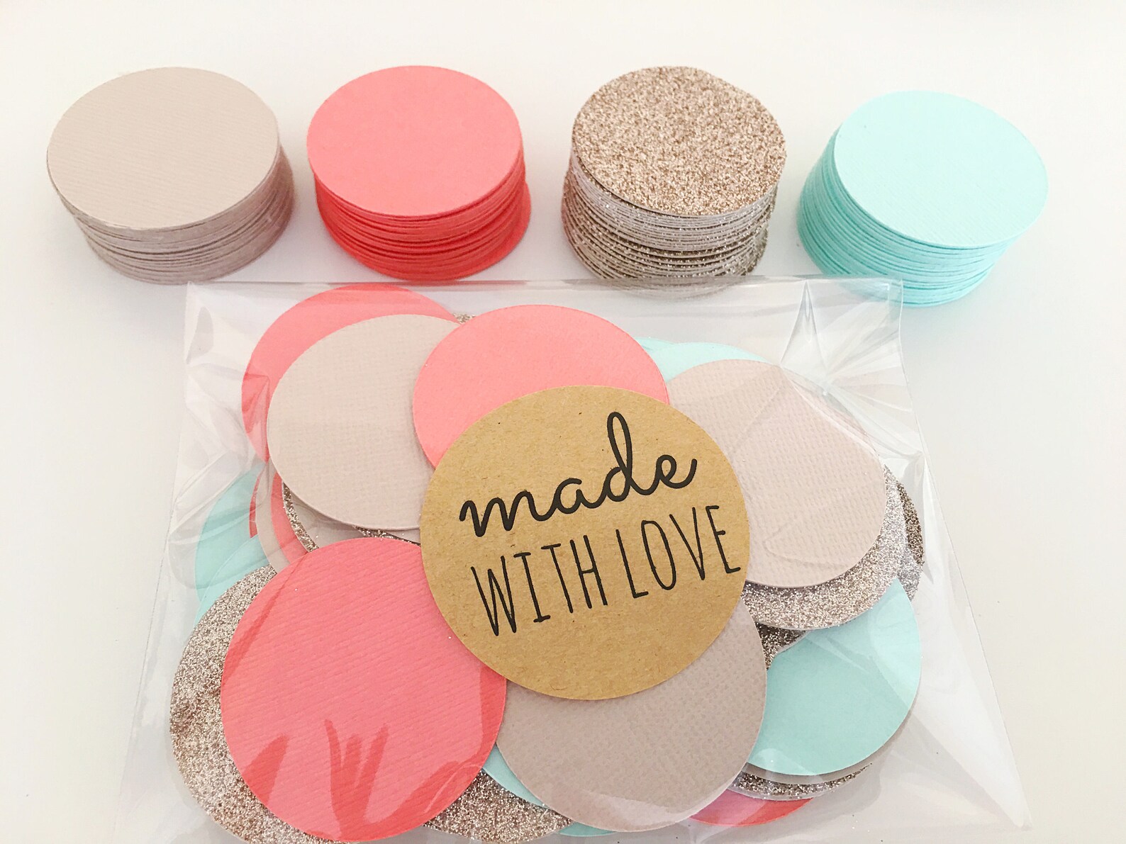 Birthday Confetti Table Confetti Party Decoration Coral - Etsy