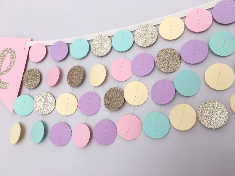 Pastel rainbow first birthday banner highchair banner cake | Etsy