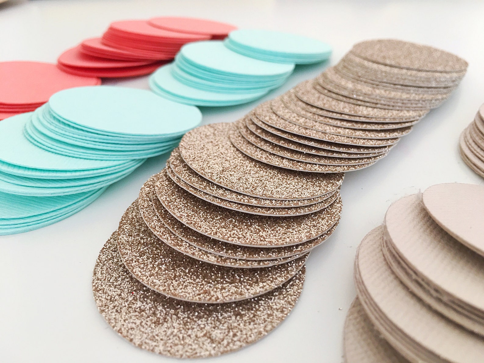 Birthday Confetti Table Confetti Party Decoration Coral - Etsy