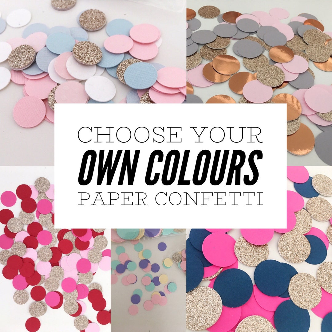 Custom Color Paper Confetti Mix, Party Table Decorations - Etsy UK