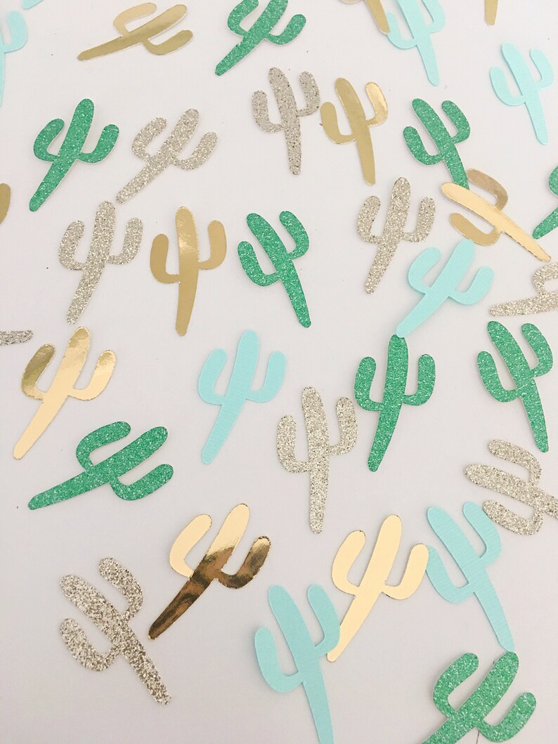 Cactus Confetti Fiesta Party Mexican Theme Taco Party | Etsy