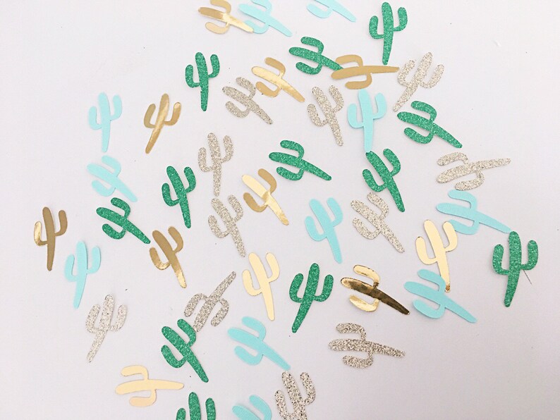 Cactus Confetti Fiesta Party Mexican Theme Taco Party | Etsy
