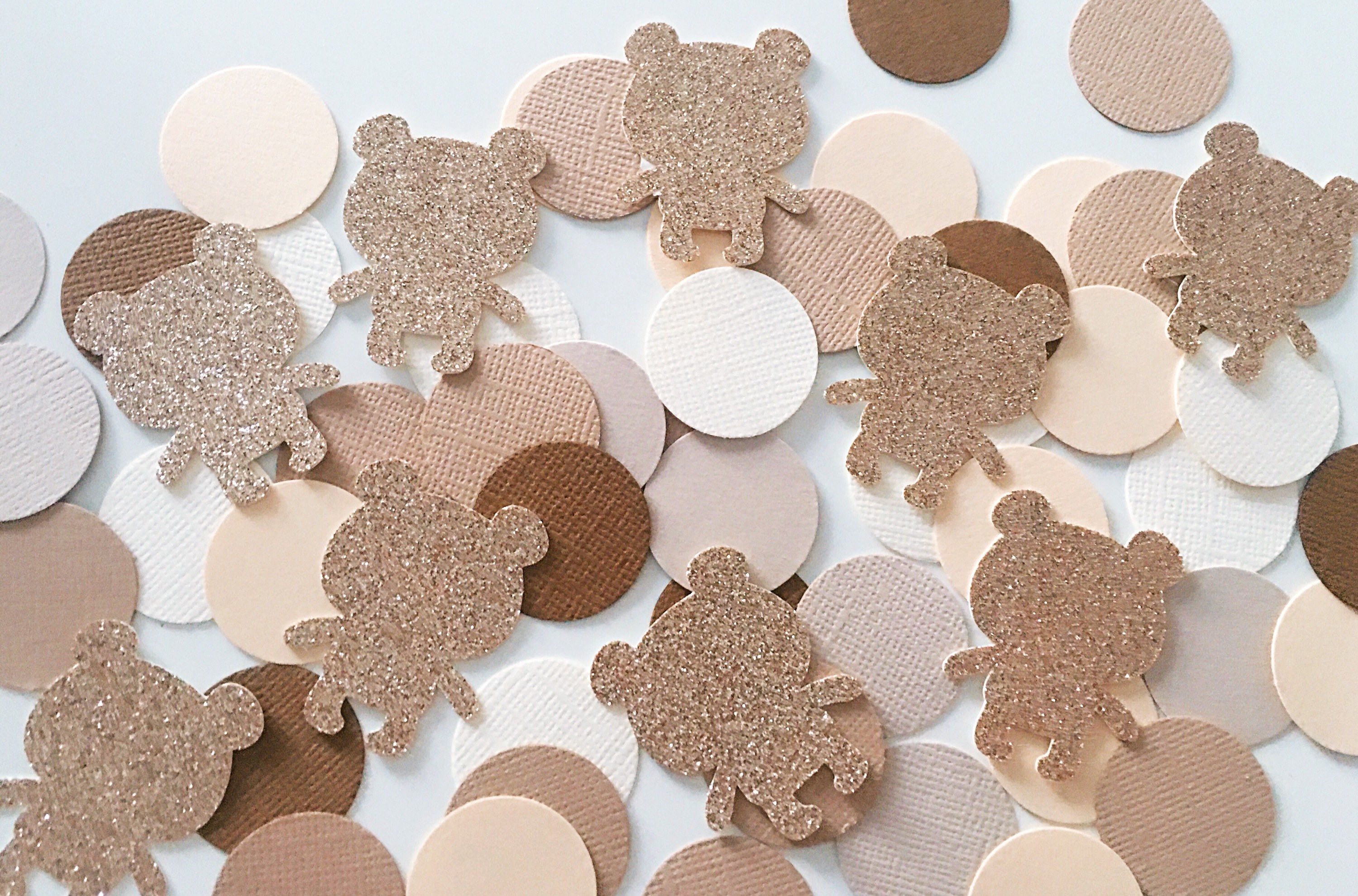 Teddy Bear Confetti, Neutral Baby Shower Decoration - Etsy