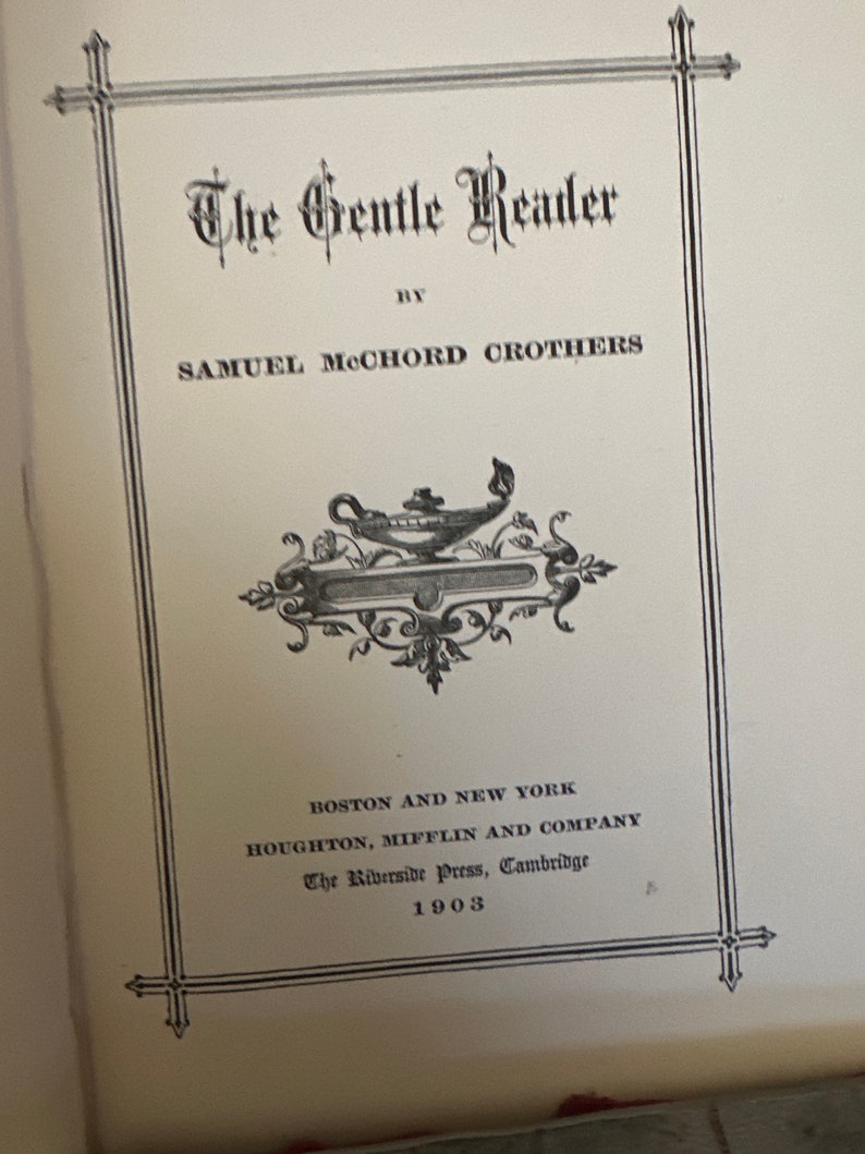 The Gentle Reader - Etsy