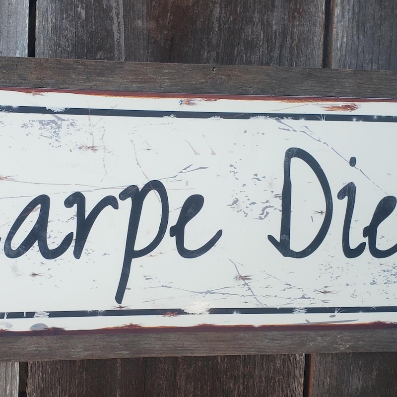 Carpe Diem Sign - Etsy