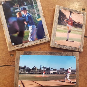 Custom Photo Metal Print Mounted on Reclaimed Wood Frame PERFECT GIFT ...