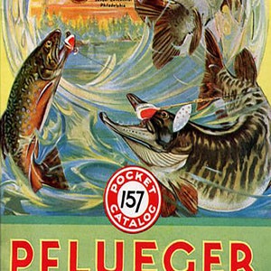 Vintage Plueger Fishing Tackle Ad Reproduction Metal Sign Trout Fishing ...