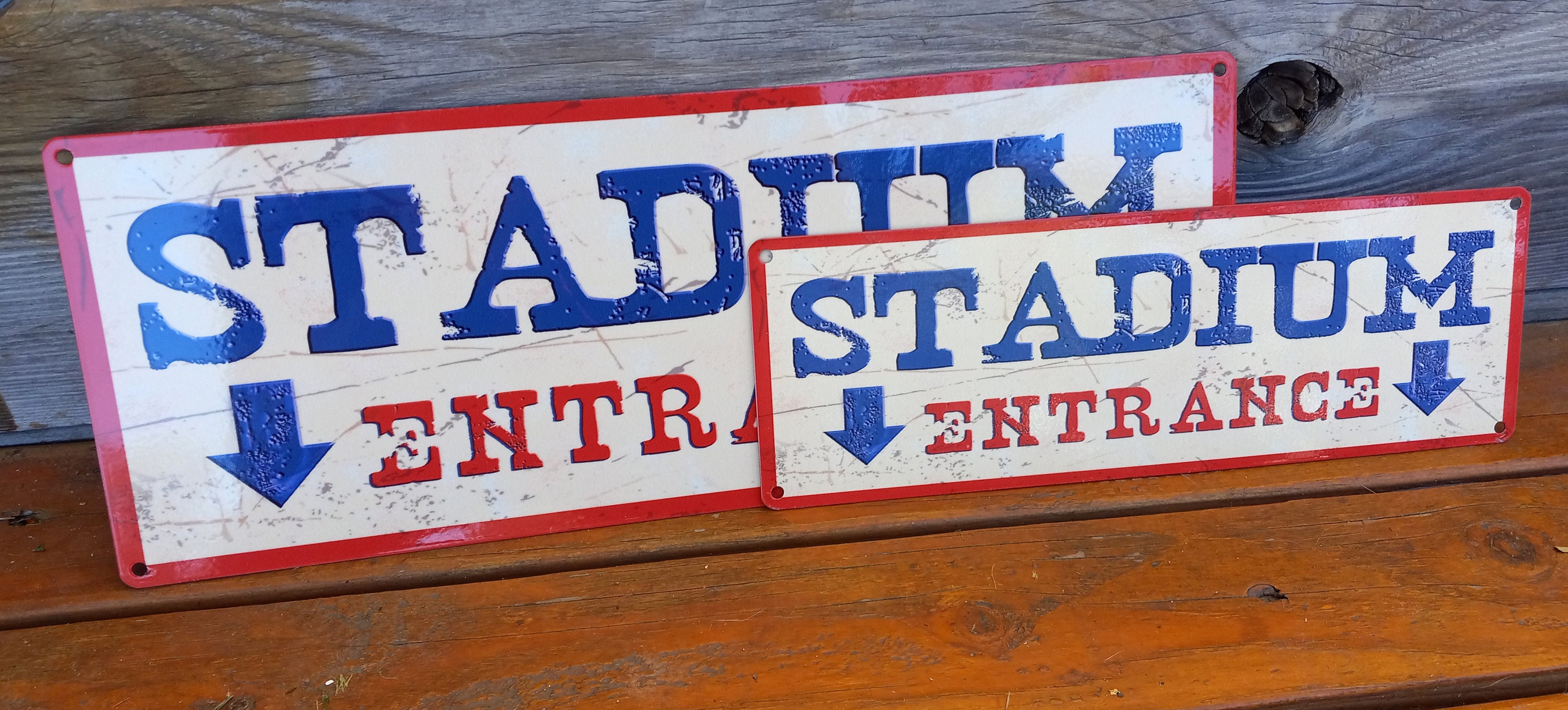 Vintage Stadium Entrance Metal Sign Sports Decor Football - Etsy