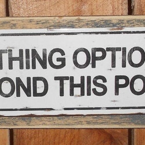 Clothing Optional Wood Mounted Metal Street Sign FREE SHIPPING - Etsy