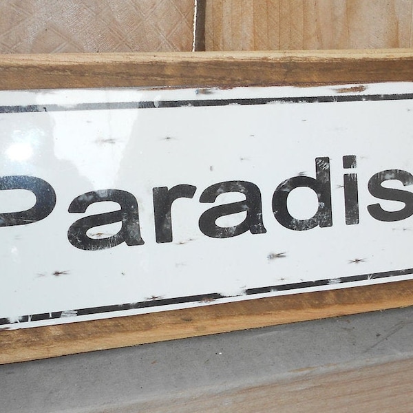 Paradise Metal Sign - Etsy