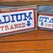 Vintage Stadium Entrance Metal Sign Sports Decor Football - Etsy