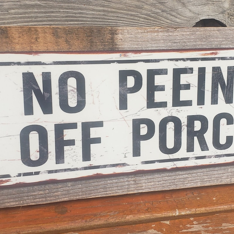 No Peeing Sign - Etsy
