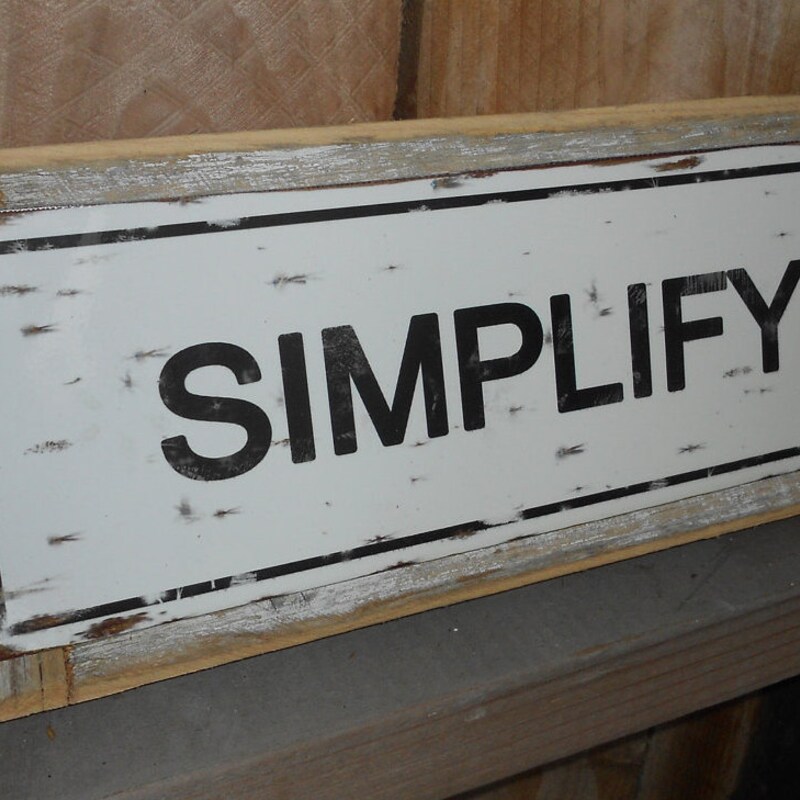 Simplify Sign - Etsy