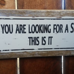 Looking for A Sign Metal Street Sign on Reclaimed Wood Frame - Etsy