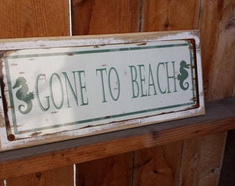 Gone Cycling Metal Street Sign Reclaimed Wood Frame FREE | Etsy