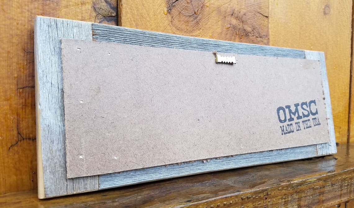 Smoke Shack Metal Street Sign Reclaimed Wood Frame FREE | Etsy