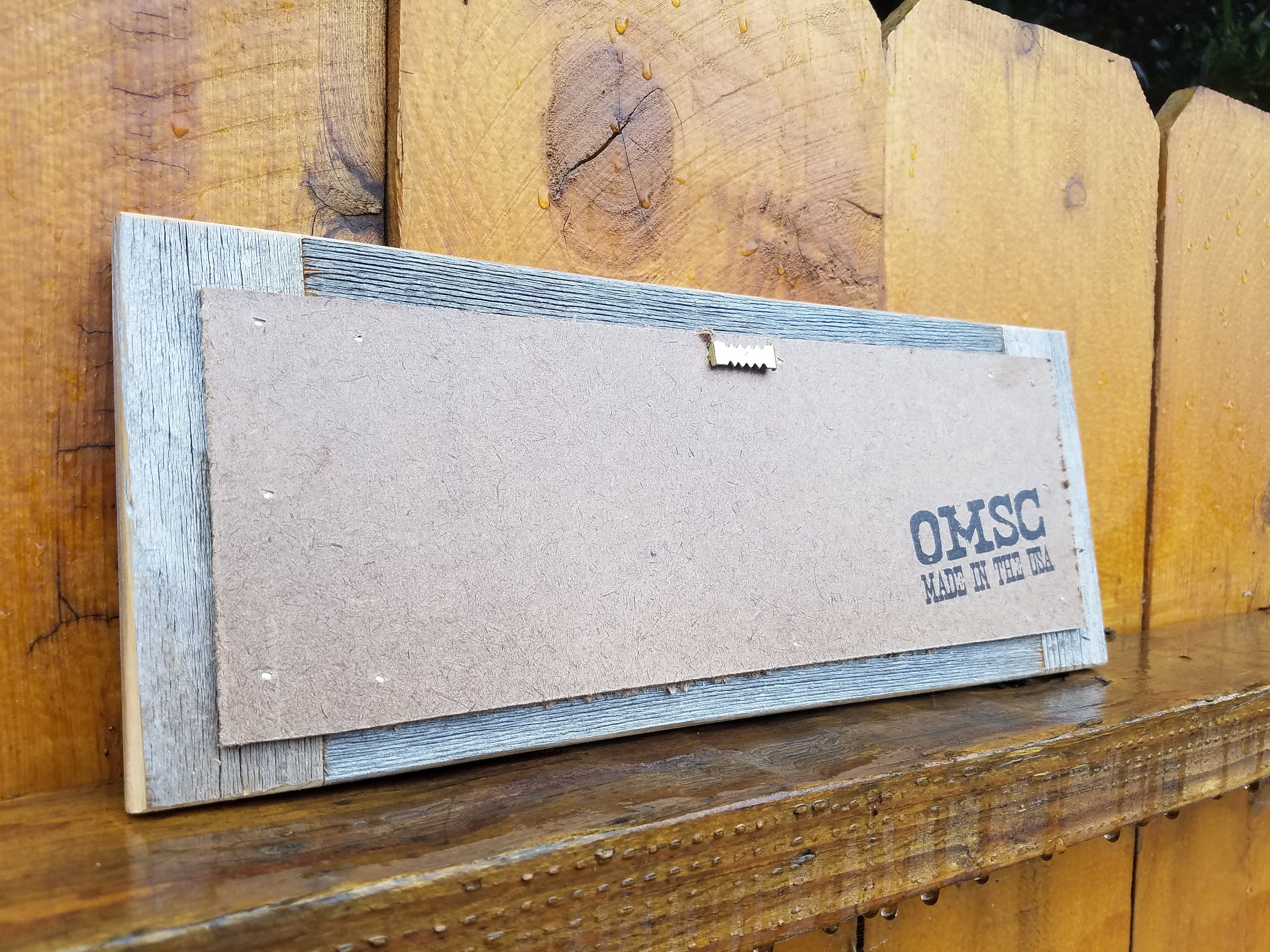 Let It Go Rustic Metal Street Sign Framed on Reclaimed Wood | Etsy