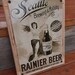 Vintage Swimming Pool Metal Sign Reclaimed Wood Frame FREE SHIPPING - Etsy