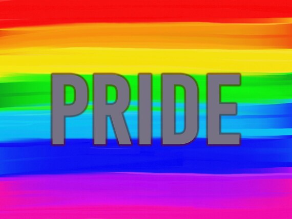 Rainbow 'pride' Flag LGBTQ Pride Metal Sign | Etsy