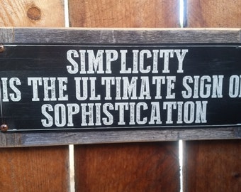 Simplicity Signs | Etsy