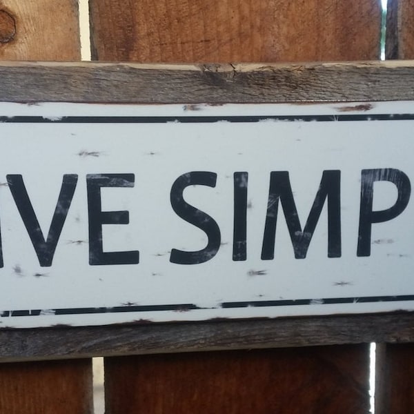 Live Simply Wall Sign - Etsy