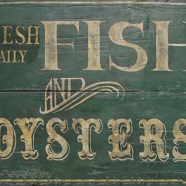 Fresh Fish Sign - Etsy