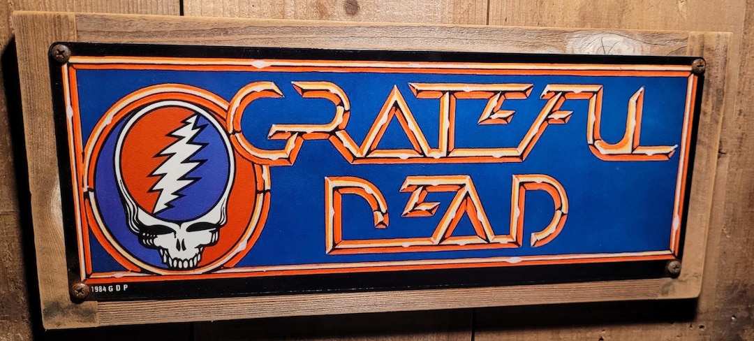Vintage Grateful Dead Bumper Sticker Reproduction Metal Sign Reclaimed ...
