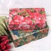 Two Lovely Small Vintage Floral Cardboard Boxes Tiny Pink Green Flower ...