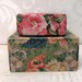 Two Lovely Small Vintage Floral Cardboard Boxes Tiny Pink Green Flower ...