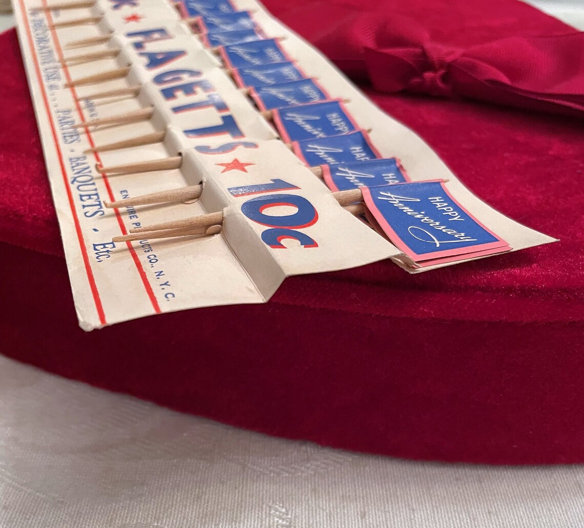 Set of 13 Vintage C 1940s Tiny Flags Flagetts Party Décor - Etsy