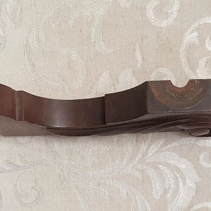 Antique Wood Scroll Piece Thick & Sturdy Partial Wooden Carved Piece ...
