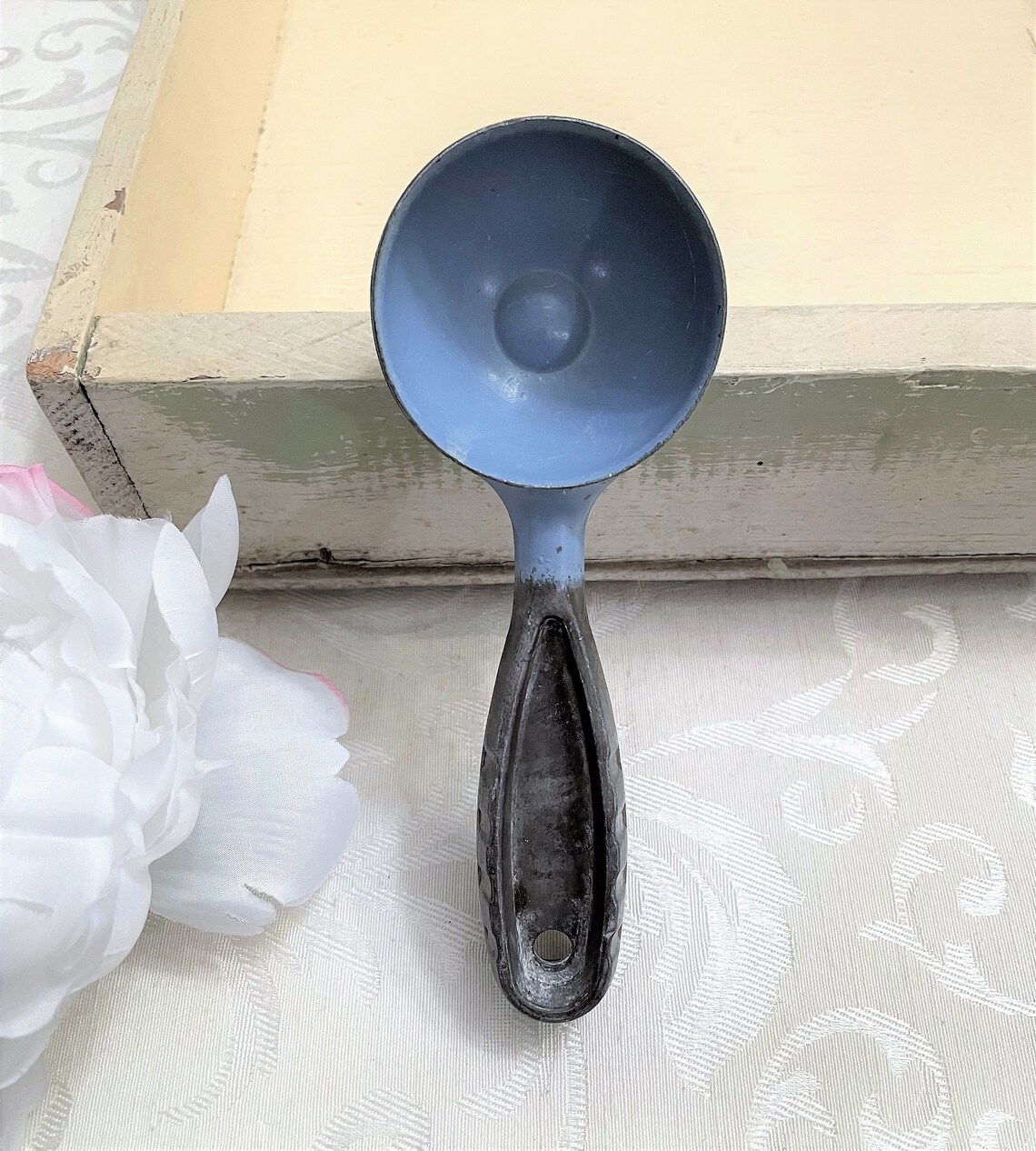 Vintage Ice Cream Scoop With Blue Scooper Retro Design Ice | Etsy