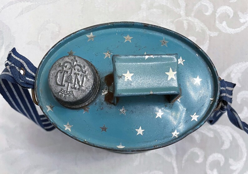 Rare Small Vintage Lourdes Holy Water Tin Flask Antique | Etsy