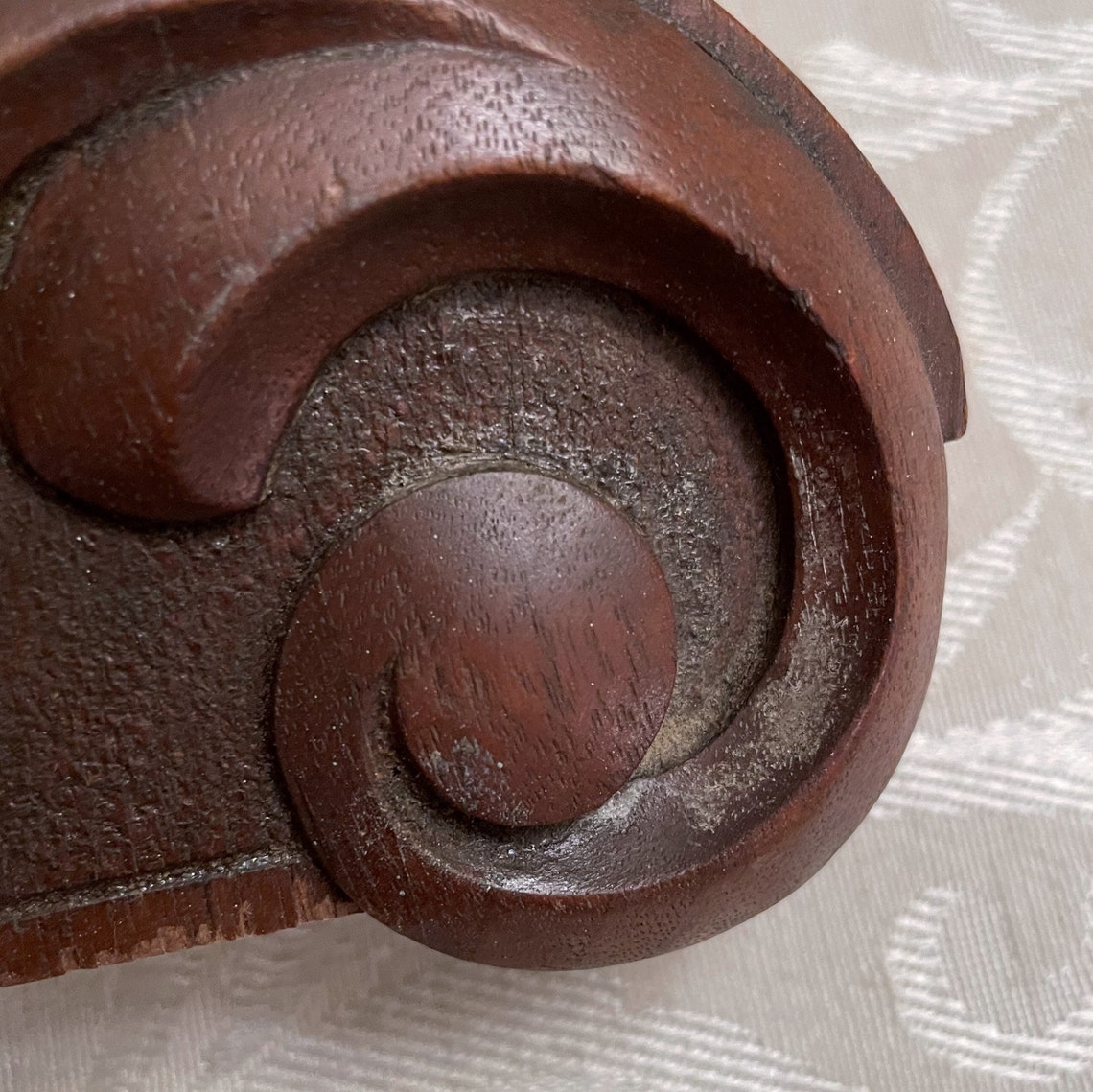 Antique Wood Scroll Piece Thick & Sturdy Partial Wooden - Etsy