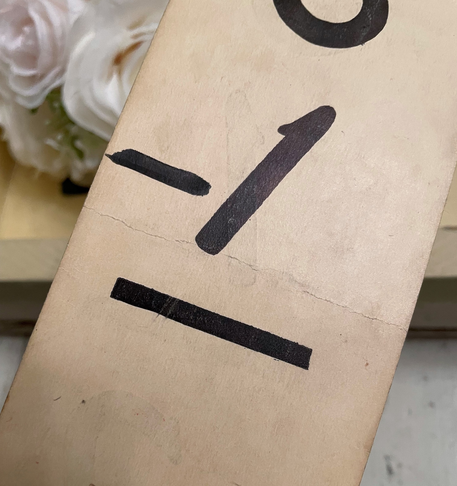 Shabby Vintage Flash Cards Farmhouse Décor 5 Low Number - Etsy