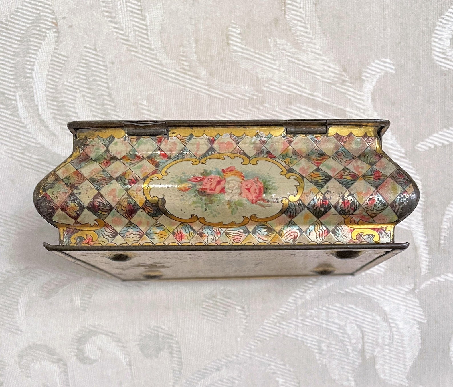 Beautiful Tiny Ornate Tin Box W 1700s Minuet Dancing Scene - Etsy