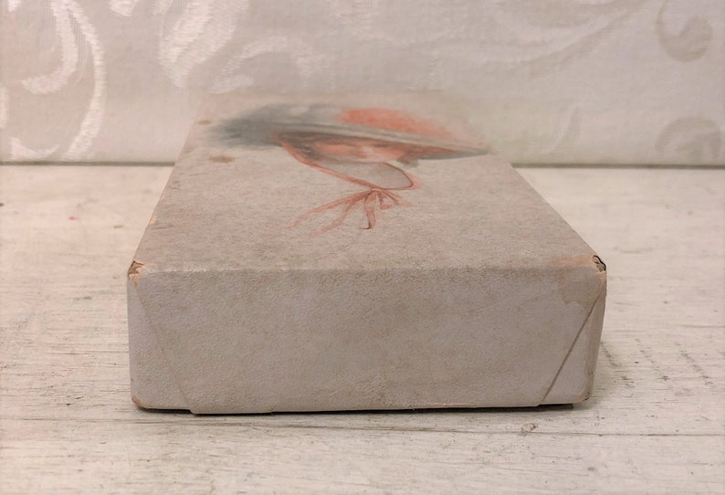 Antique Cardboard Candy Box Edwardian Glamour Girl Pretty - Etsy