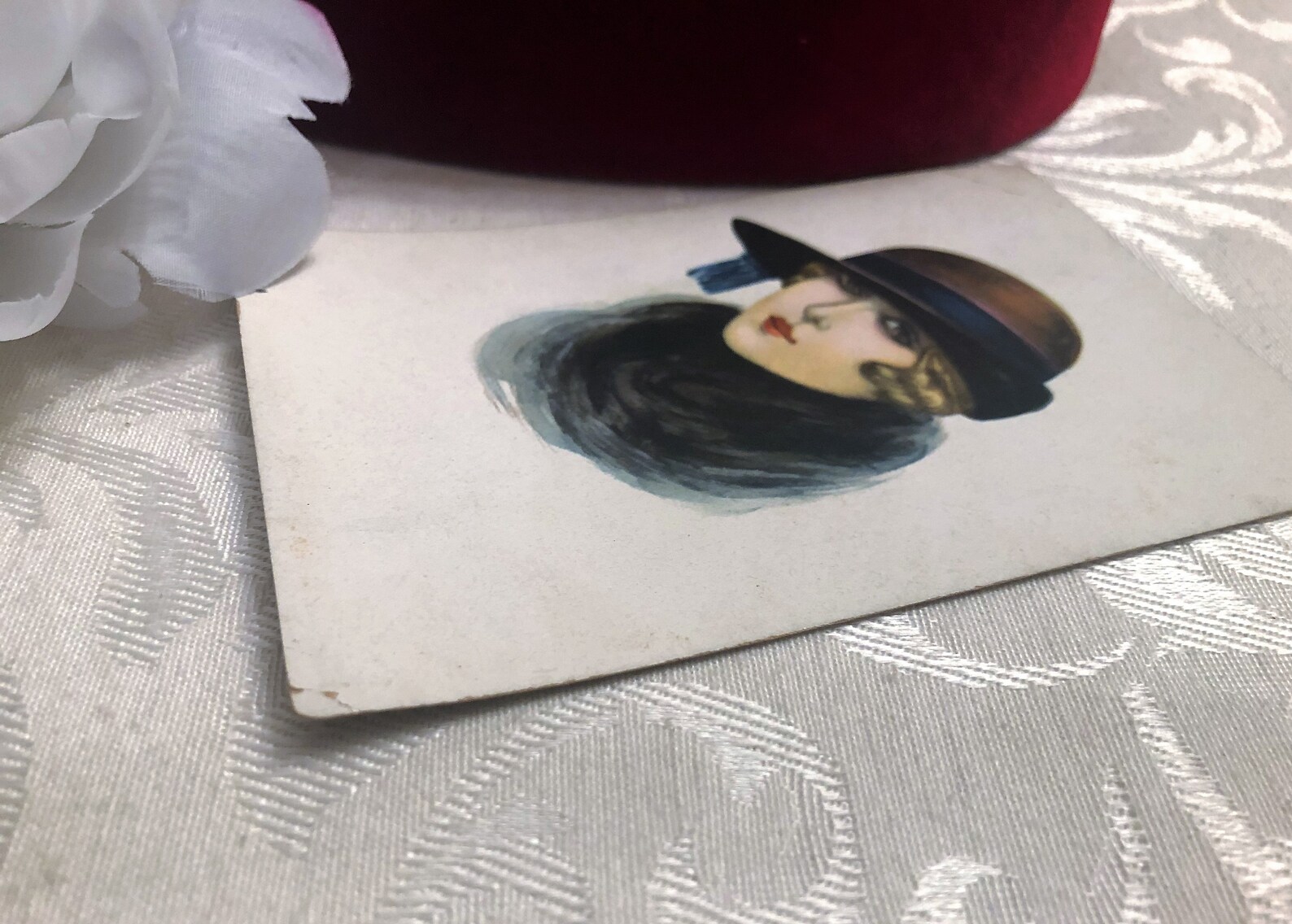 Fab Flapper Postcard C 1920s Flapper Girl Pretty Lady in | Etsy