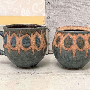 Beautiful Vintage Art Pottery Sugar Creamer Set LID MISSING Rosene ...