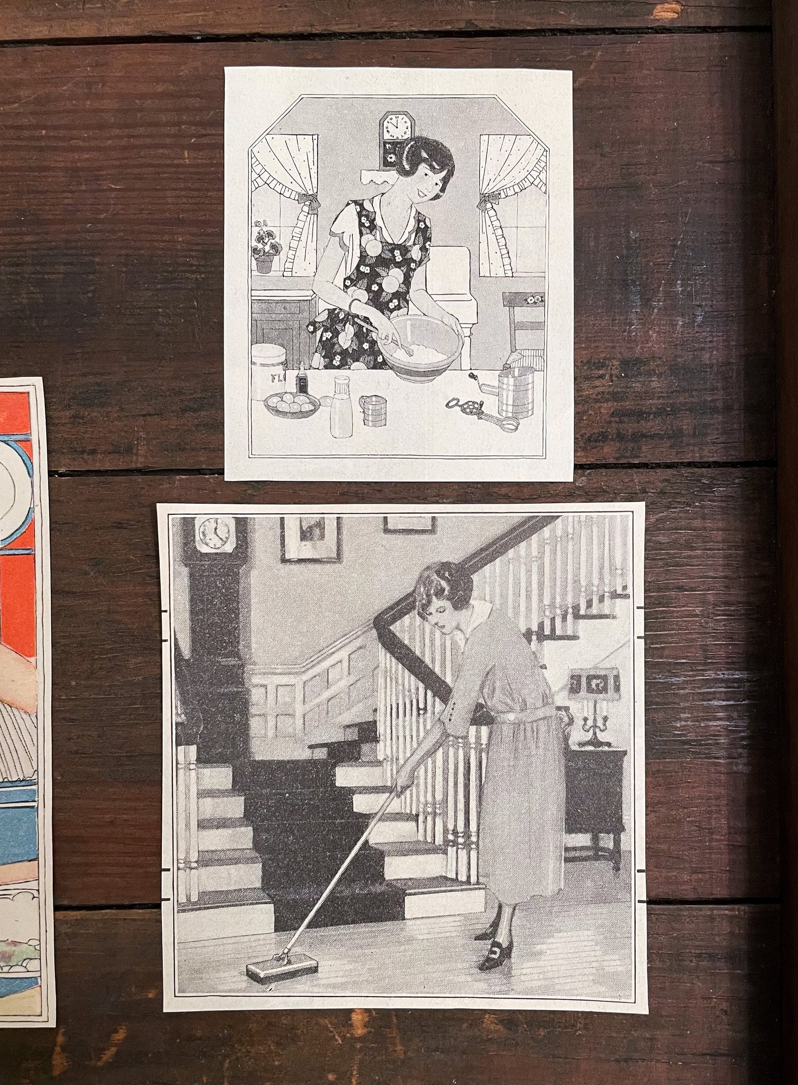 6 Vintage C 1920s Housework Flapper Magazine Illustrations - Etsy